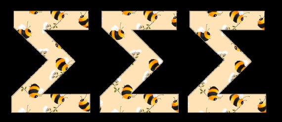 Sigma Sigma Sigma tri-sigma Letters PNG Set of 8 | Etsy