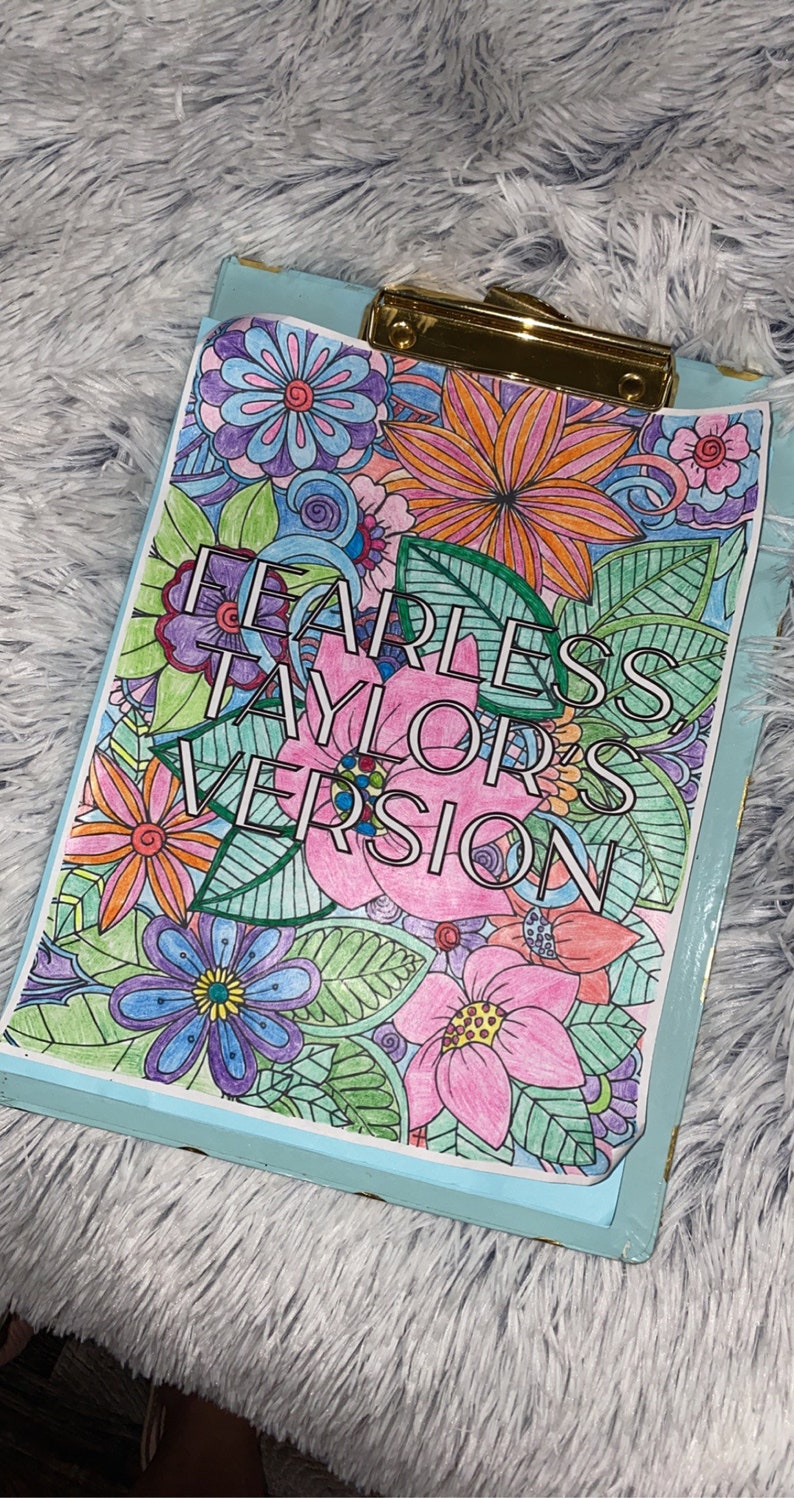 Fearless taylor's Version Coloring Pages Digital - Etsy Canada