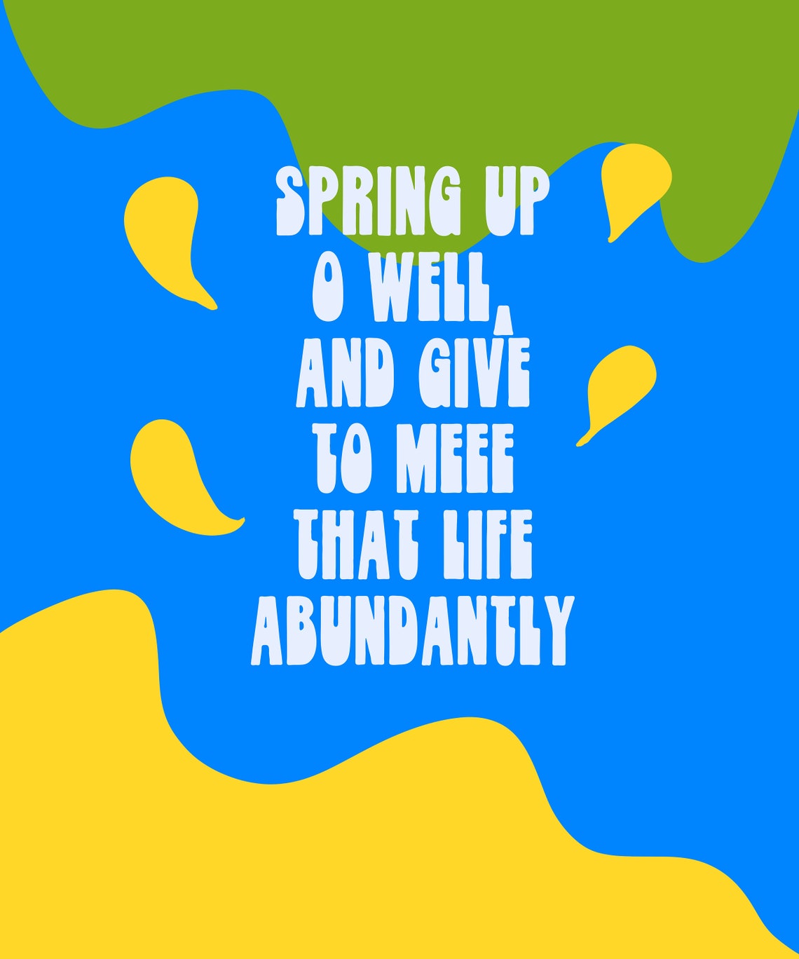 Living Water Unisex Sweatshirt Spring up O Well - Etsy