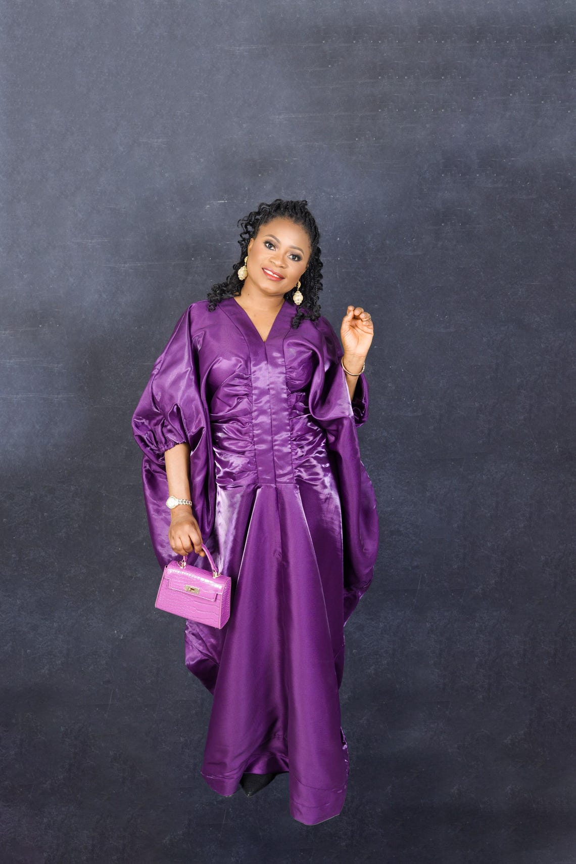 Mosun Bubu Dress PURPLE elegant Purple Kaftan Dress Rich and ...