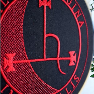 Goddess Lilith Sigil Embroidered Wall Art, Lilith Sigil, the First Woman, Lilith Art, Embroidery ...