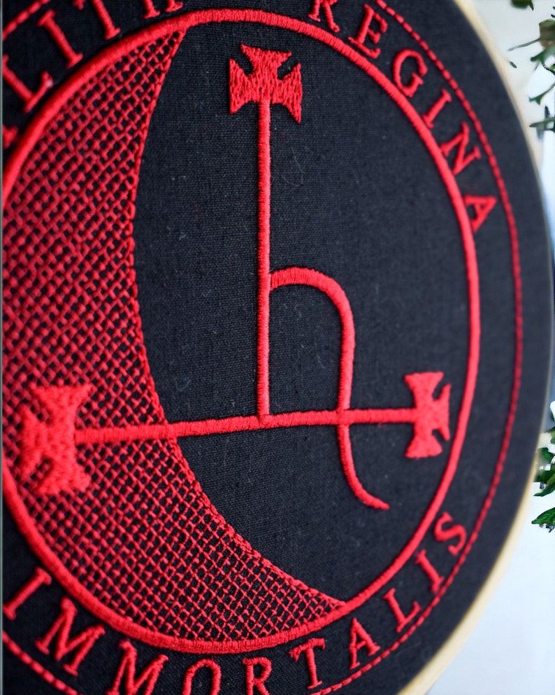 Goddess Lilith Sigil Embroidered Wall Art, Lilith Sigil, the First ...