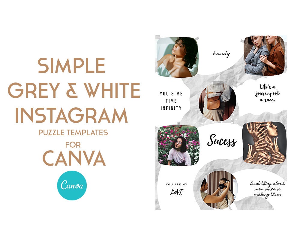 Instagram Profile Templates for Canva - Instagram Feed Layout, Premade ...