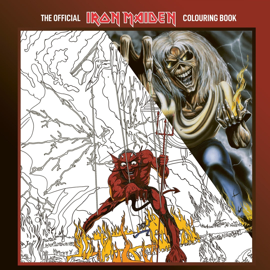 Official Iron Maiden Colouring Book: Heavy Metal Art - Etsy