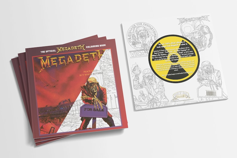 Official Megadeth Colouring Book: Heavy Metal Art - Etsy