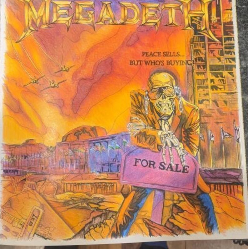 Official Megadeth Colouring Book: Heavy Metal Art - Etsy