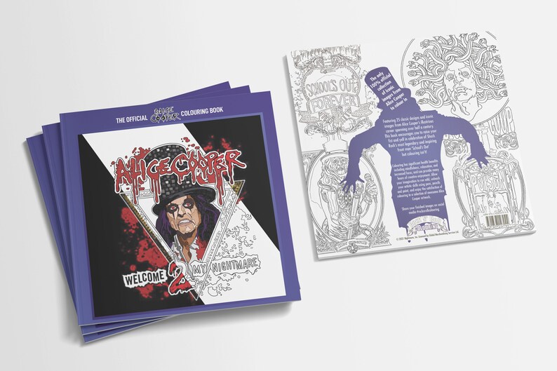 Official Alice Cooper Colouring Book: Classic Rock Fan Gift - Etsy