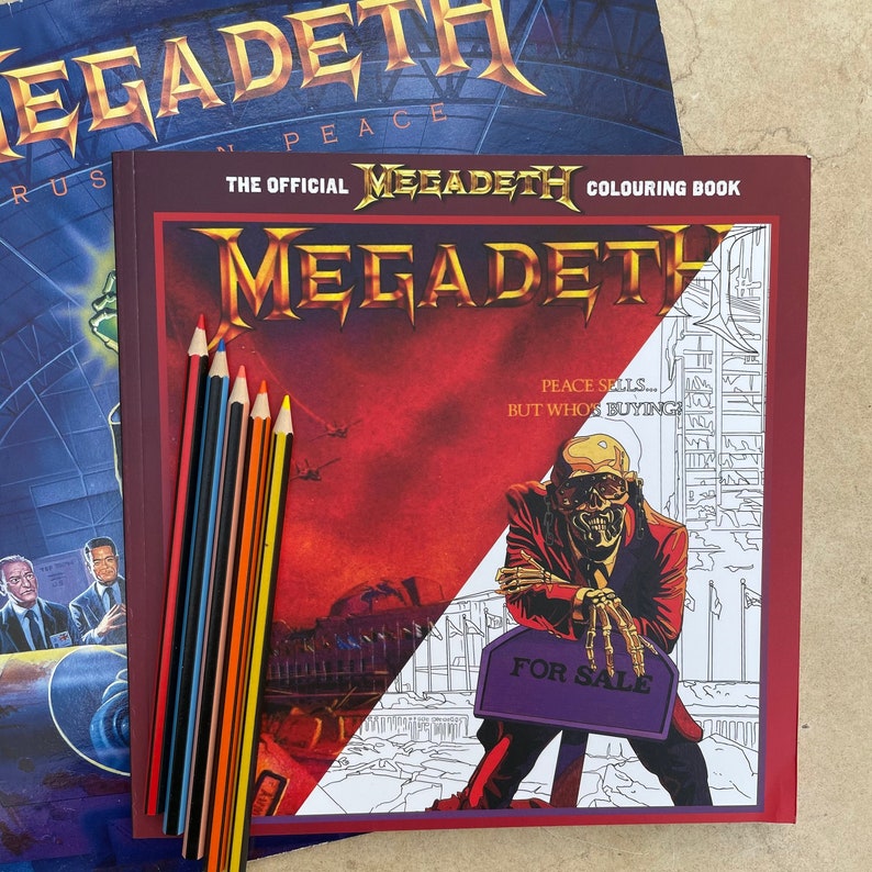 Official Megadeth Colouring Book: Heavy Metal Art - Etsy