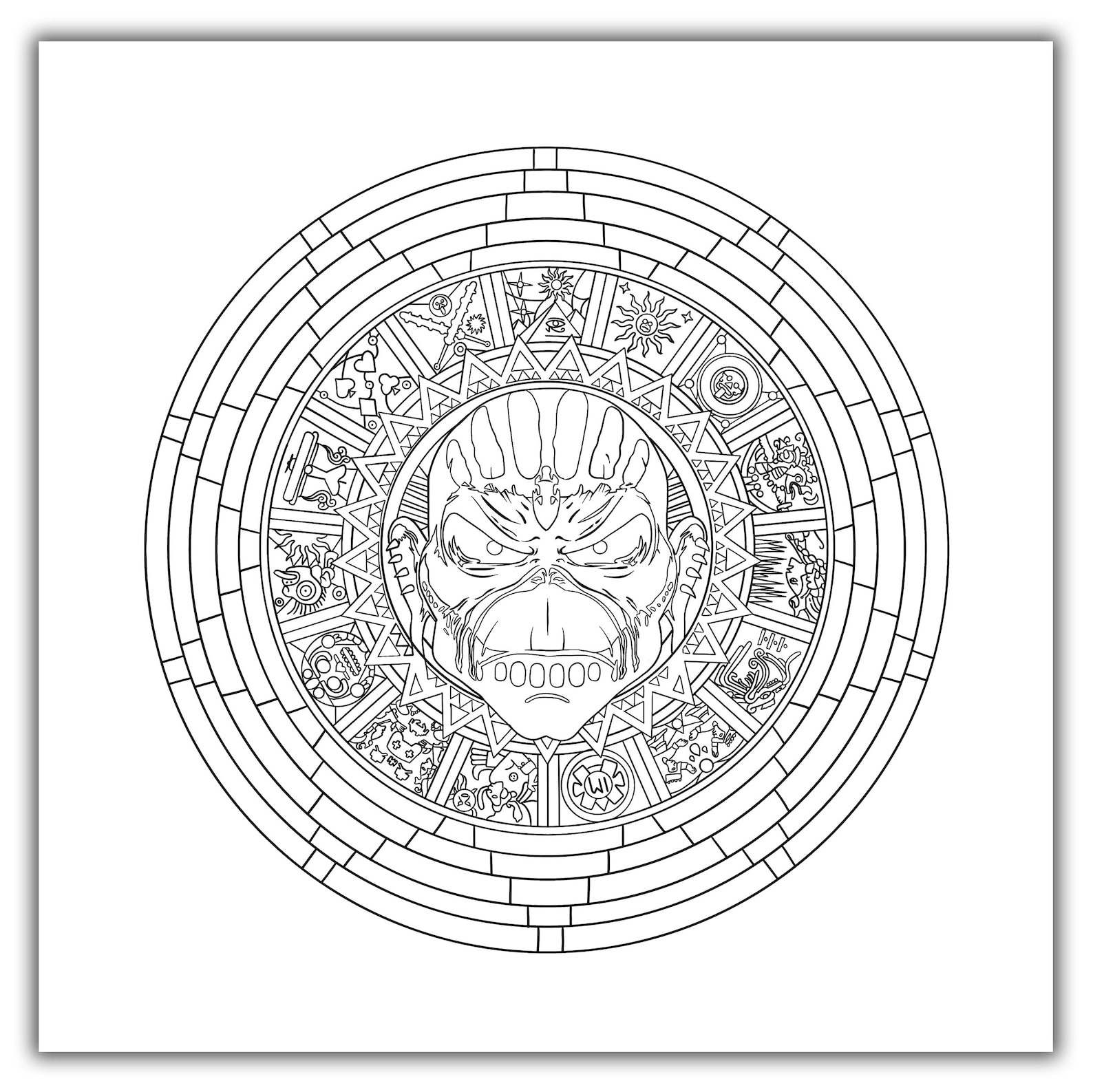 IRON MAIDEN Libro da colorare ufficiale: Iron Maiden / libro da ...