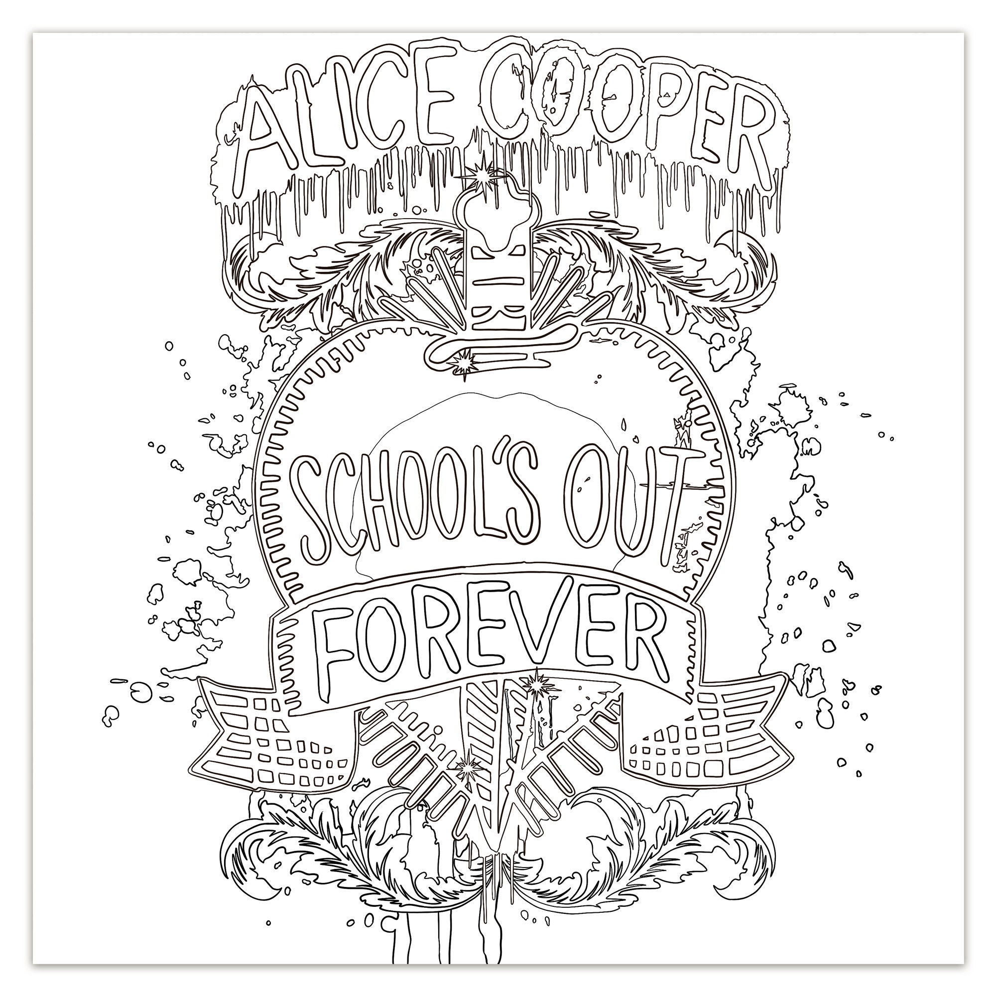 Official Alice Cooper Colouring Book: Classic Rock Fan Gift - Etsy