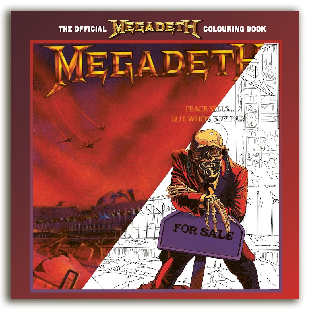 Official Megadeth Colouring Book: Heavy Metal Art - Etsy