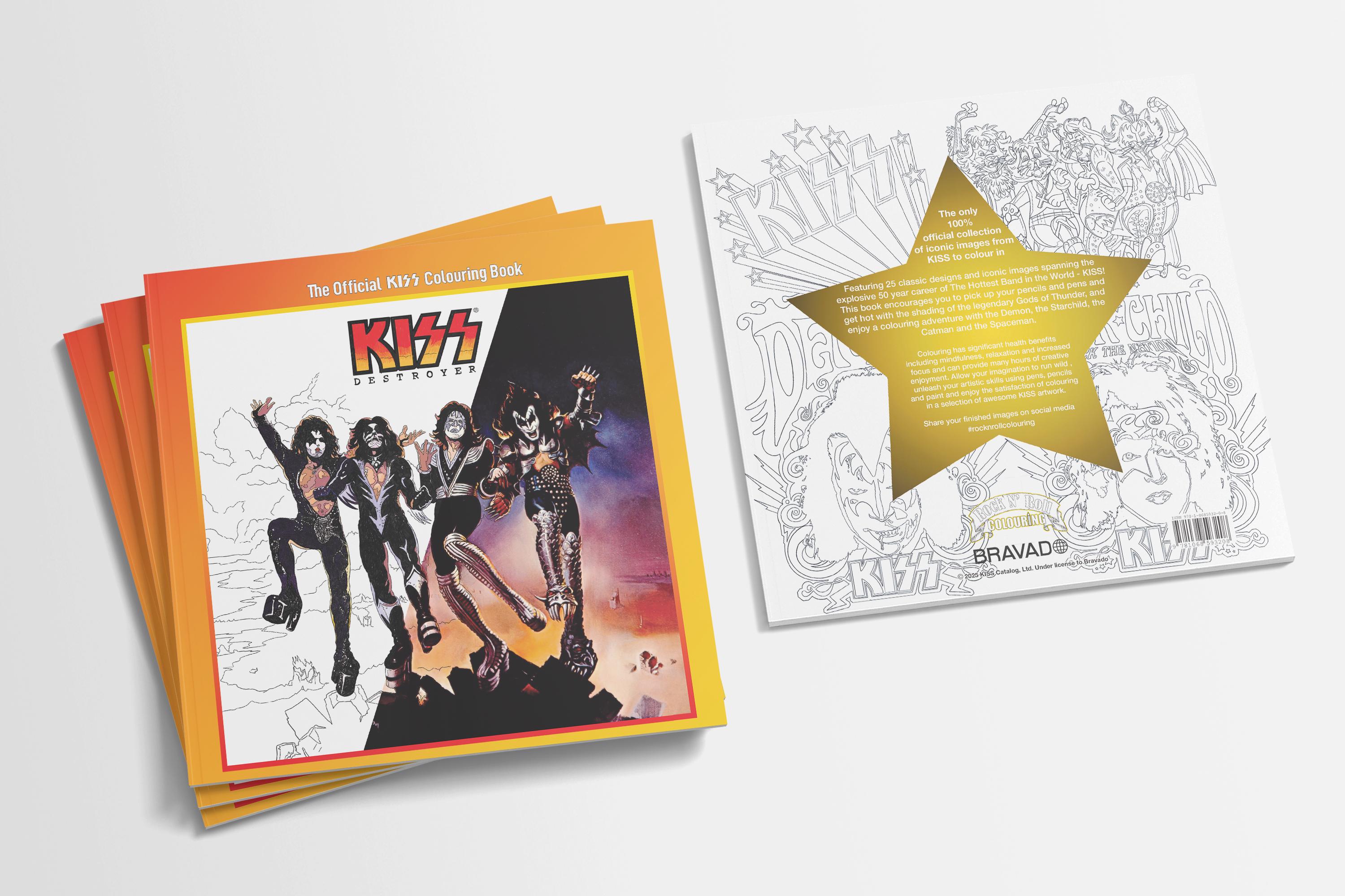 KISS Official Colouring Book - Etsy