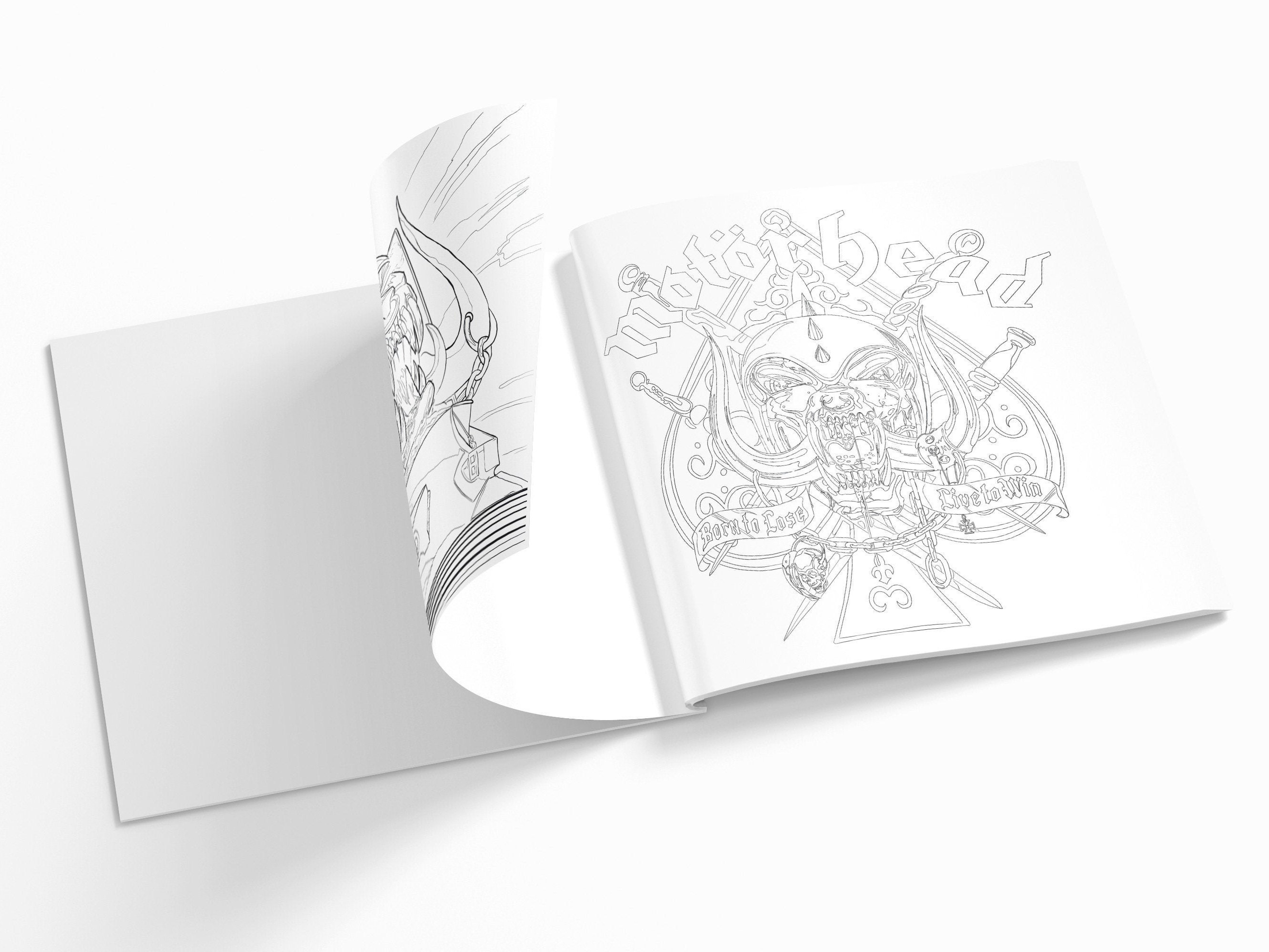 Official Motorhead Colouring Book: Heavy Metal Adult Coloring - Etsy