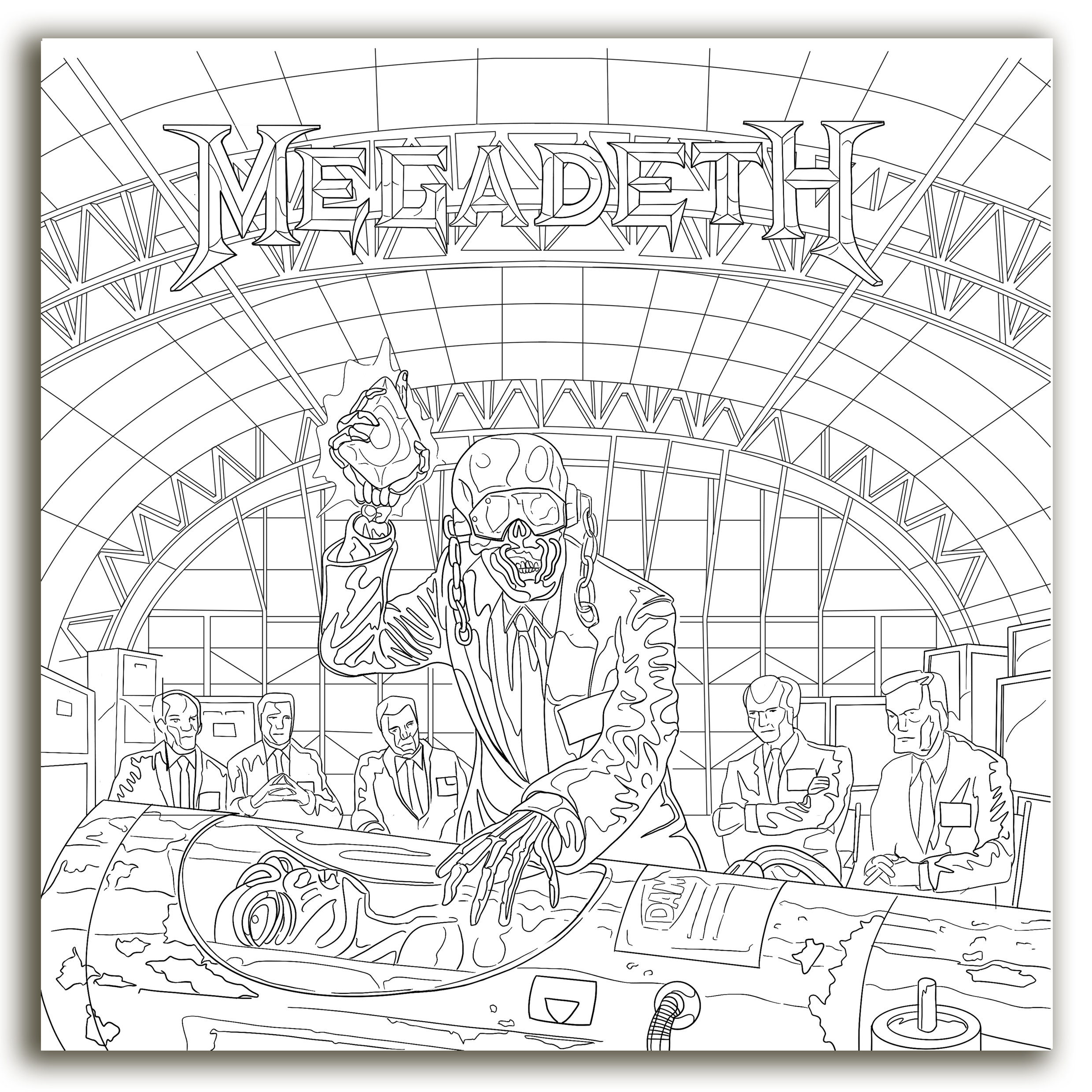 Official Megadeth Colouring Book: Heavy Metal Art - Etsy UK