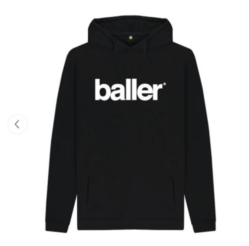 Baller® | Urban Streetwear | Men's Hoodie in BLACK | 100% Organic ...