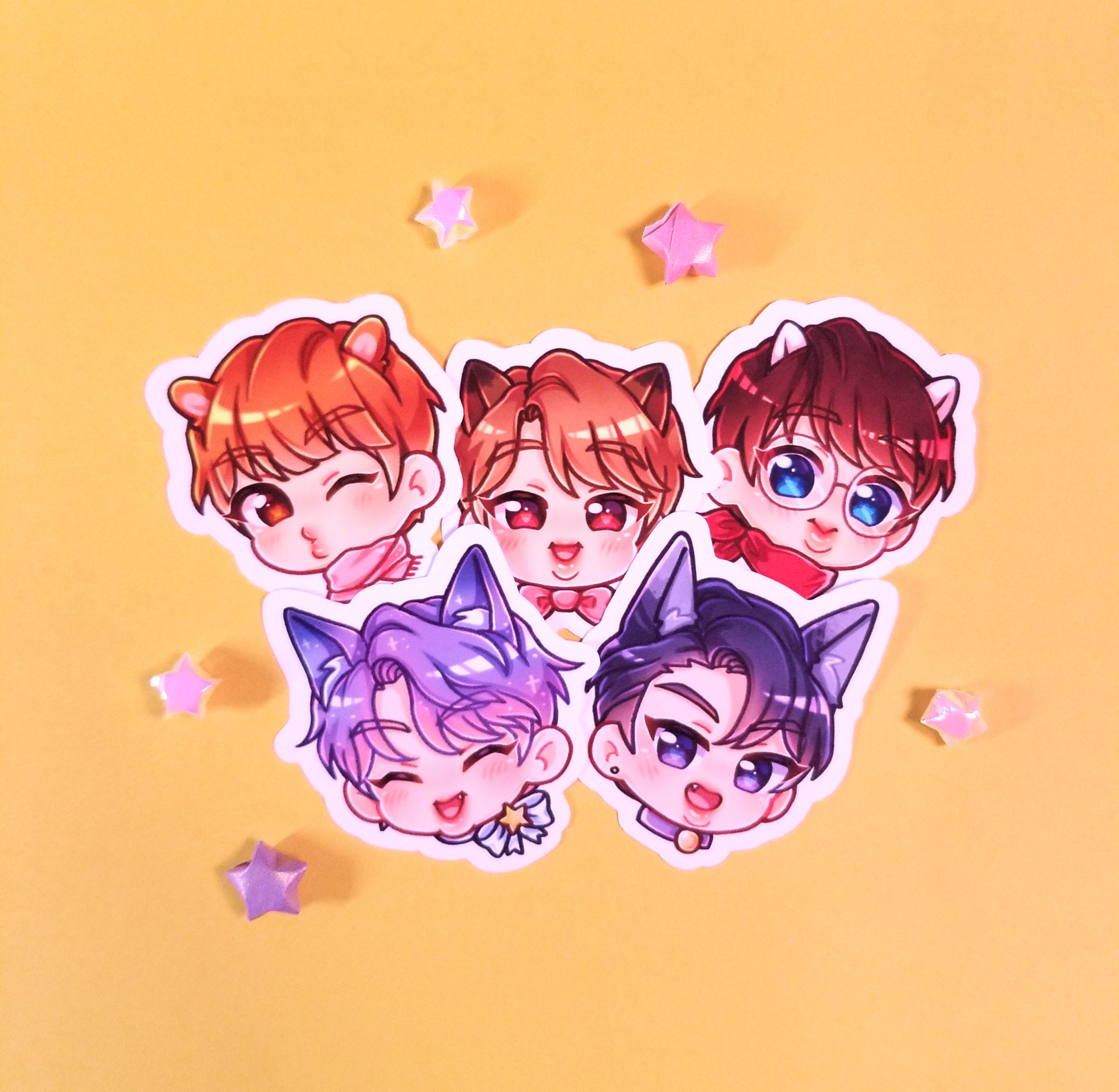 BTS JIN Seokjin lindo animal 2 3 Die-Cut | Etsy