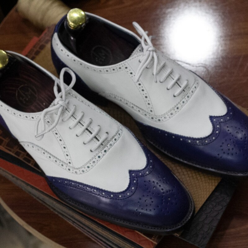 Spectator Shoes - Etsy UK