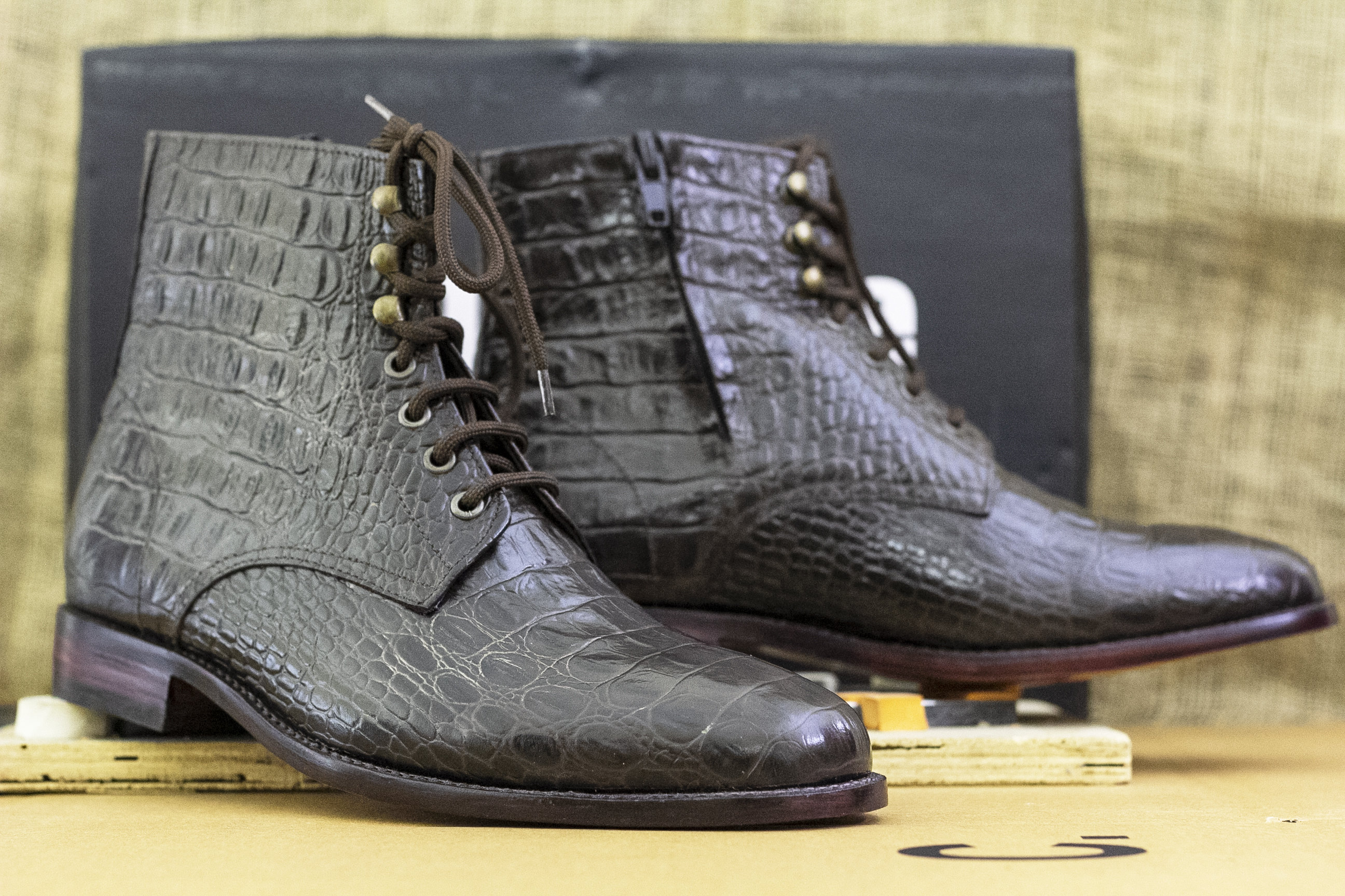 Bespoke Handmade Alligator Texture Genuine Leather Exotic - Etsy UK