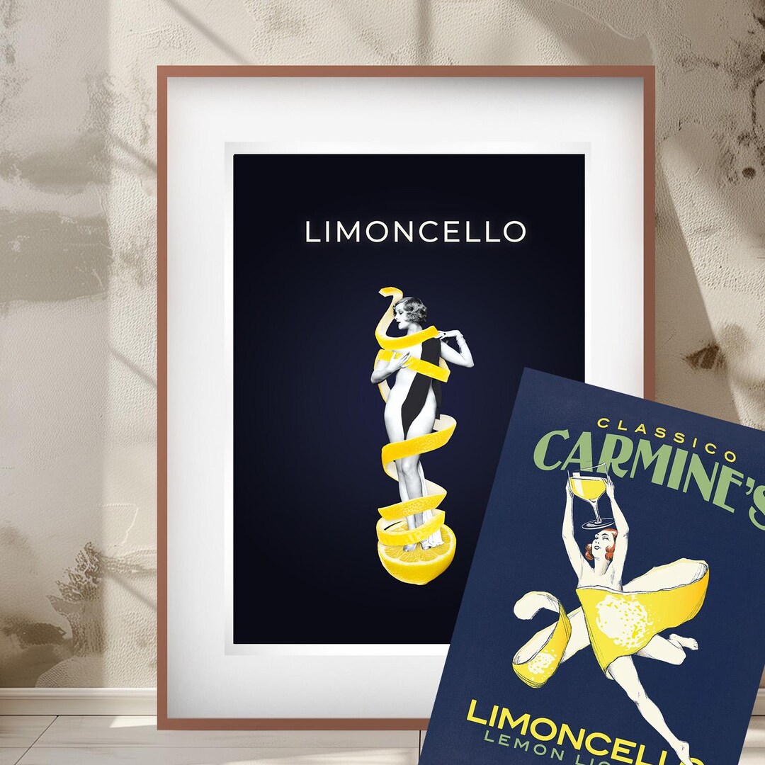 LIMONCELLO + 1 for Free! - Retro Vintage Poster and It's New Collage ...