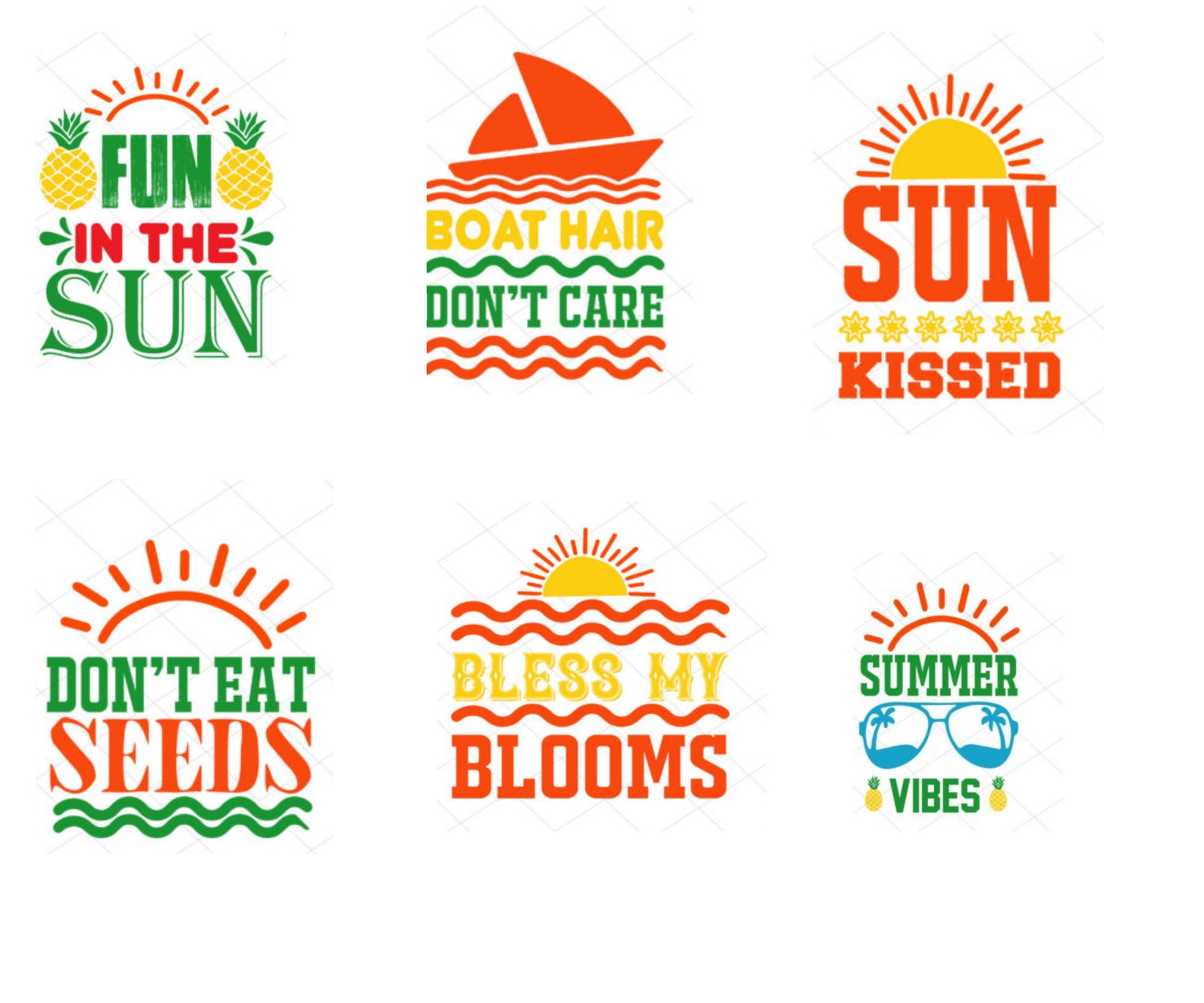 Summertime Svg , Summer Svg , Colorful Summer SVG Bundle - Etsy