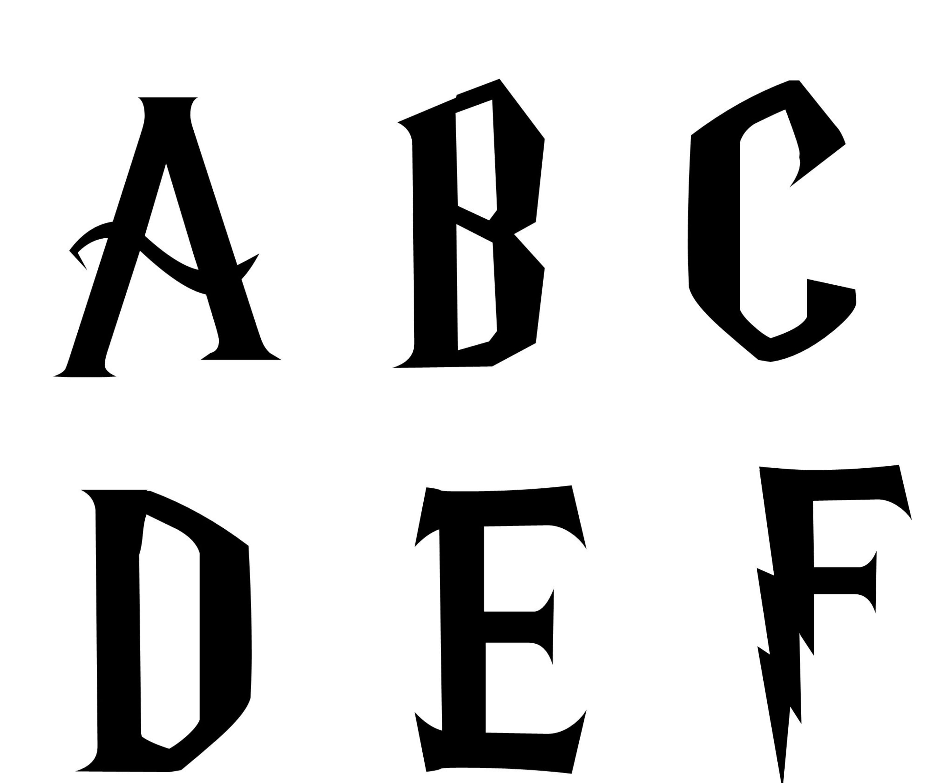 Abecedario Harry Potter Abecedario Harry Potter