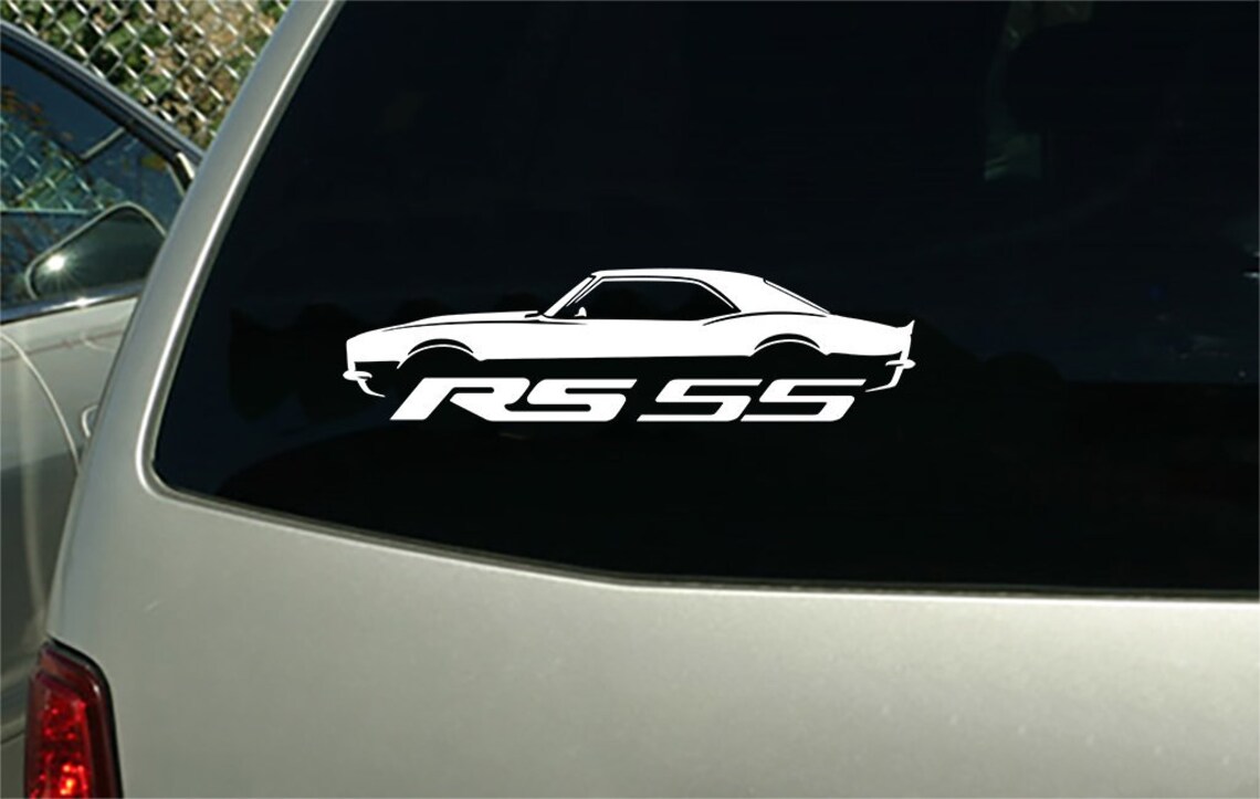 1969 Chevy Camaro RS SS Coupe car sticker decal wall graphic | Etsy
