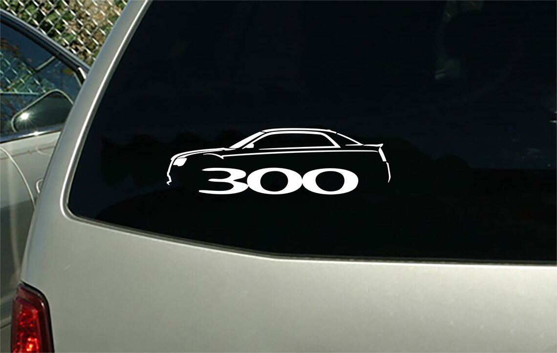 2012 Chrysler 300 Coupe car sticker decal wall graphic | Etsy