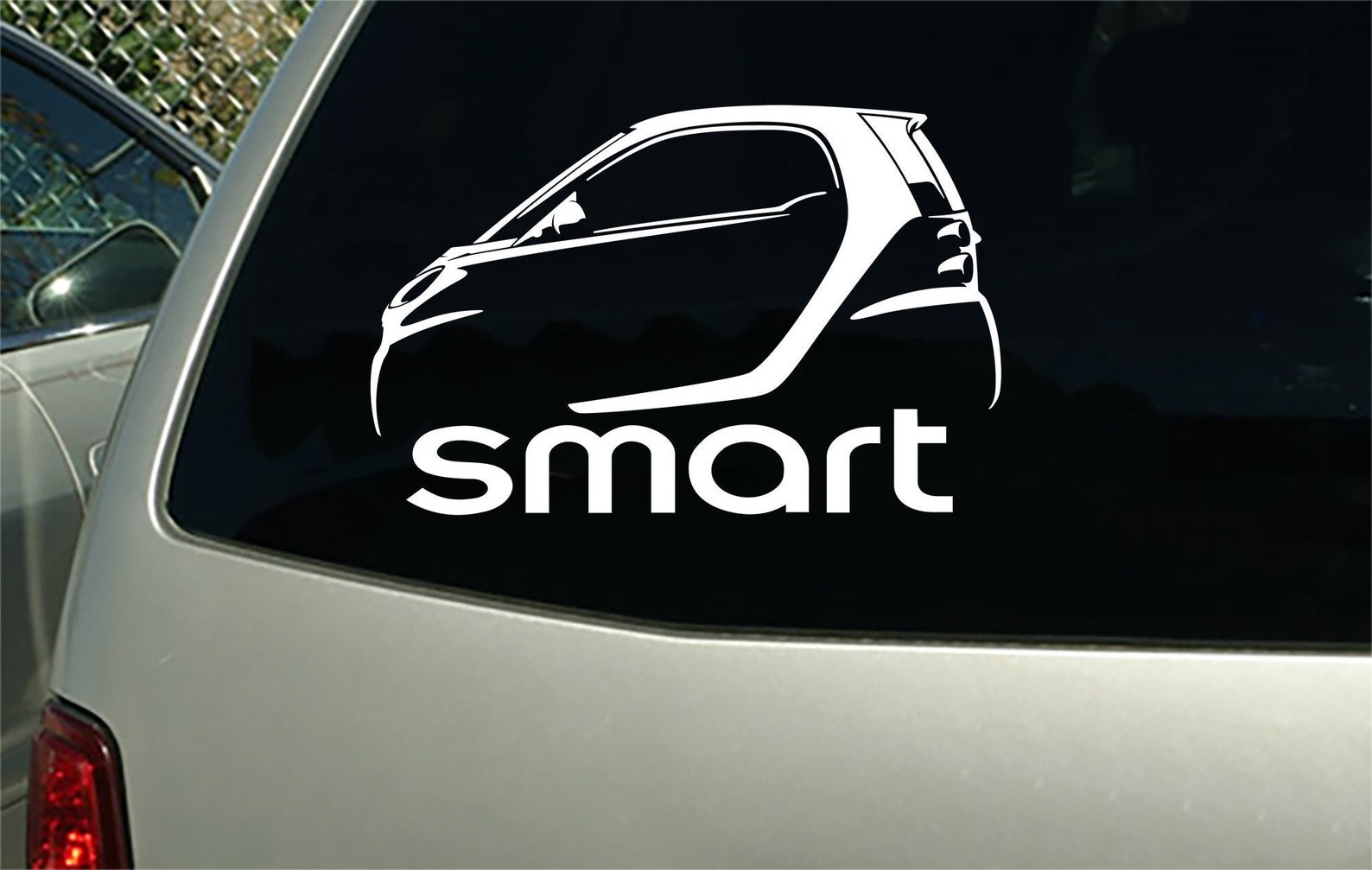 2007 Smart car sticker decal wall graphic | Etsy