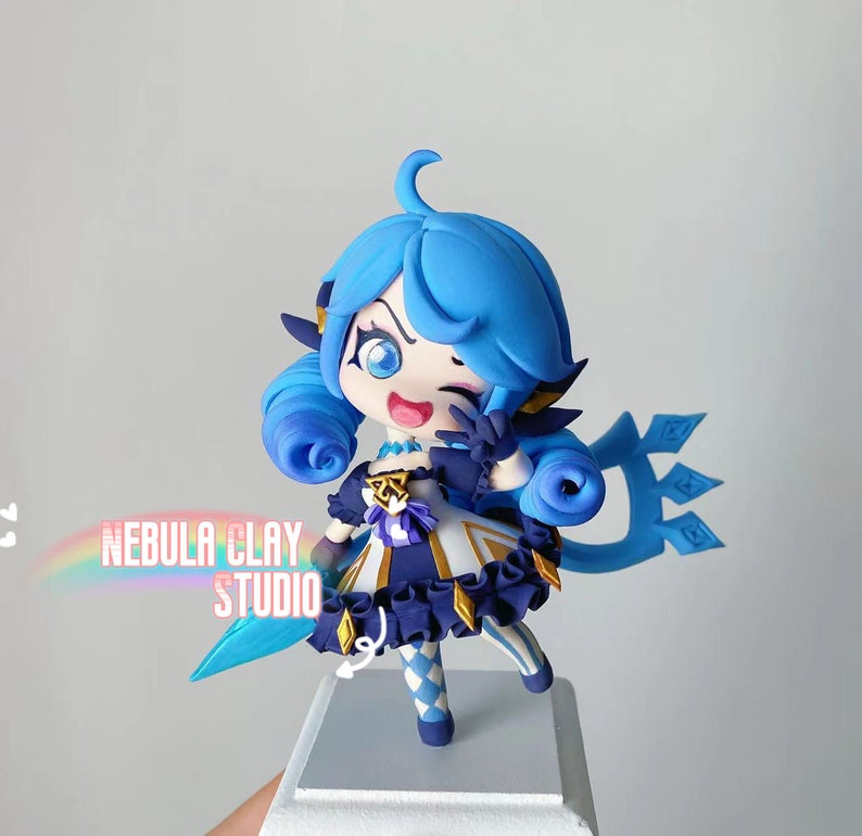 Figuras de Chibi Gwen Clay Fan Art inspirado en League of Legends ...