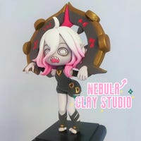 Chibi Prestige Cafe Cuties Gwen Clay Figures - League of Legends ...