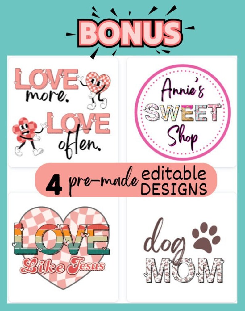 Canva Frame Heart Doodle Letters Template, Canva Alphabet UPPERCASE ...