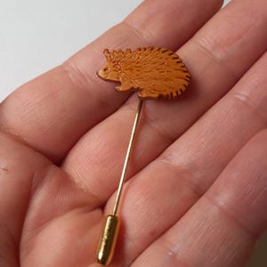 Vintage Hedgehog Hat Pin / Stick Pin - Etsy