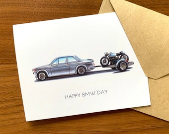 Bmw Greeting Card | Etsy