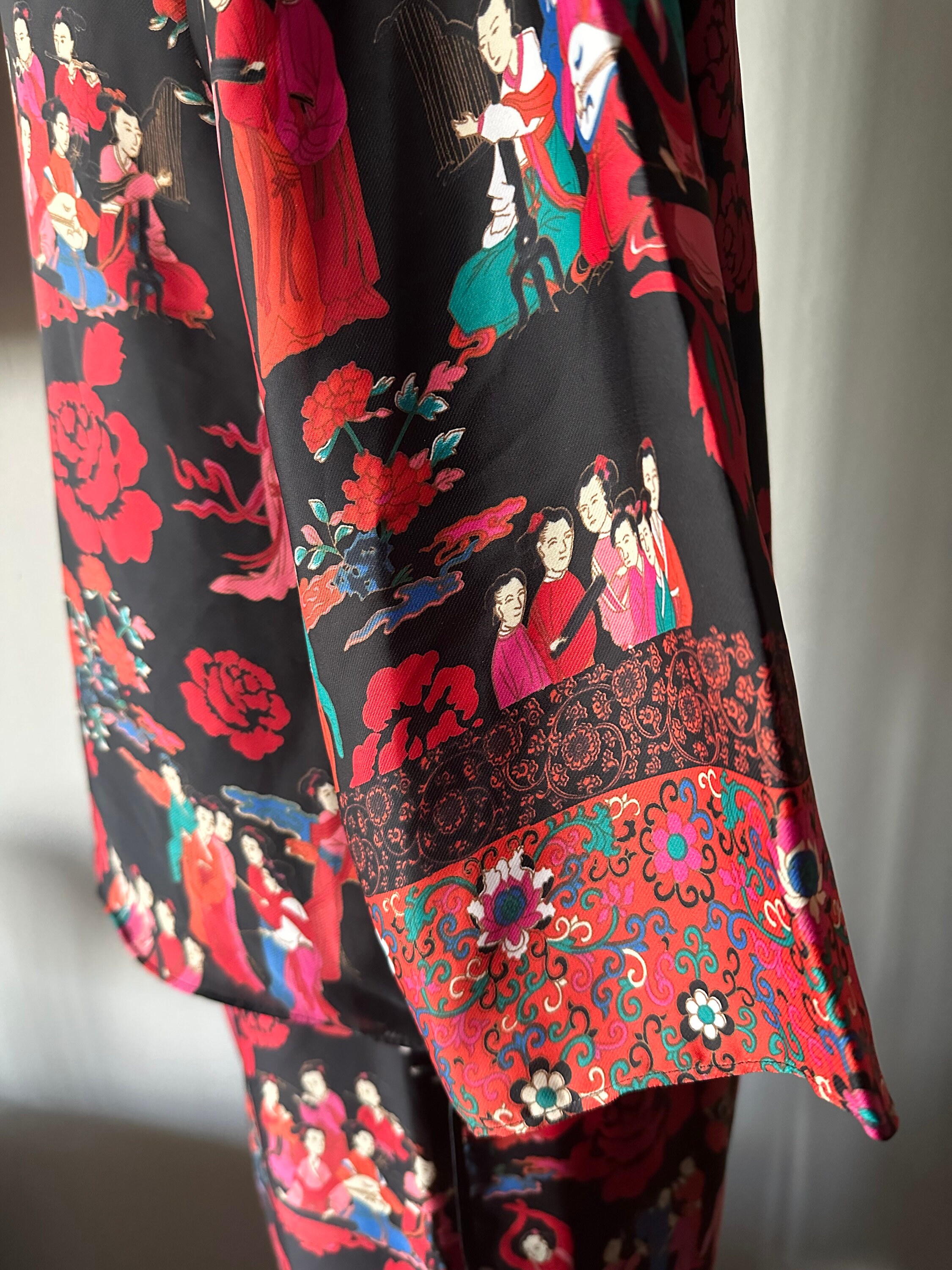 Vintage Josie Japanese Geisha Dancing and Garden Pajamas Matching Set ...