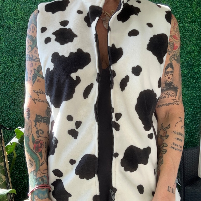 Cow Print Vests - Etsy