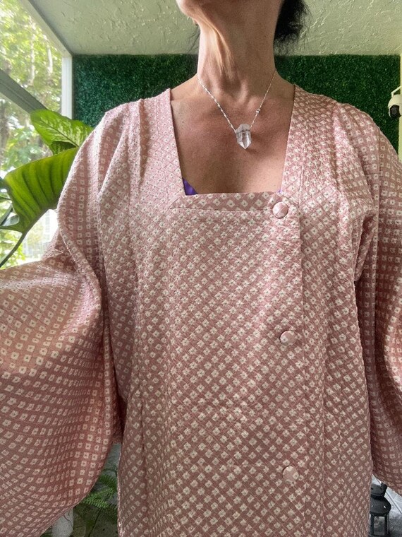 Original Kimono Vest Japanese Rose Origami Pattern Wo… - Gem