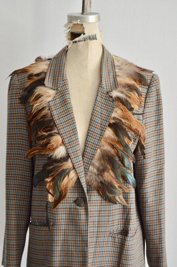 1990S Reworked Classic Houndstooth Blazer Iris Apfel … - Gem