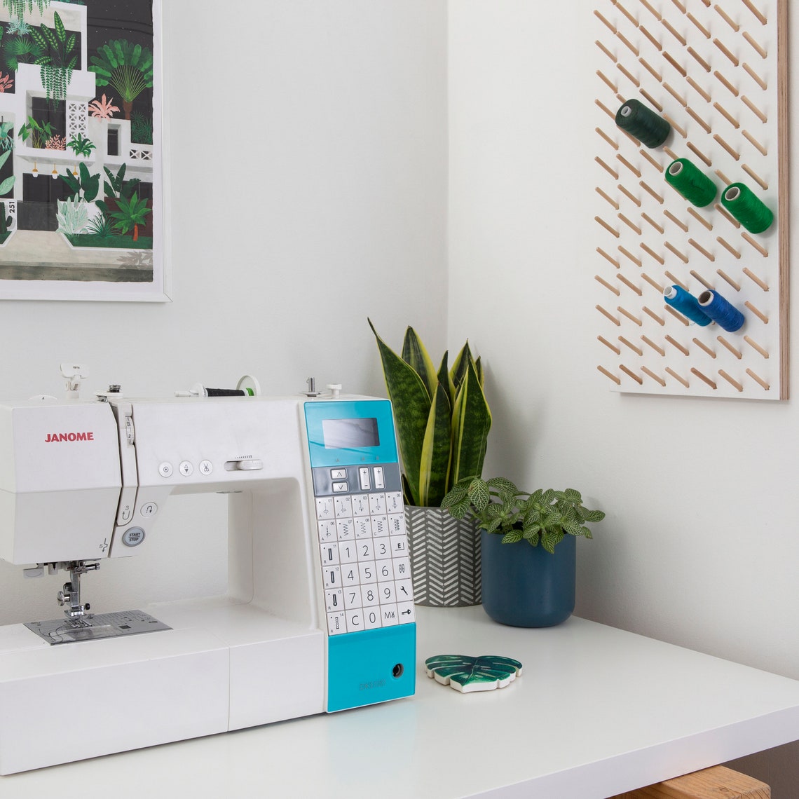 Sewing Organiser Cotton Thread Board Rack Pegboard Wall - Etsy UK
