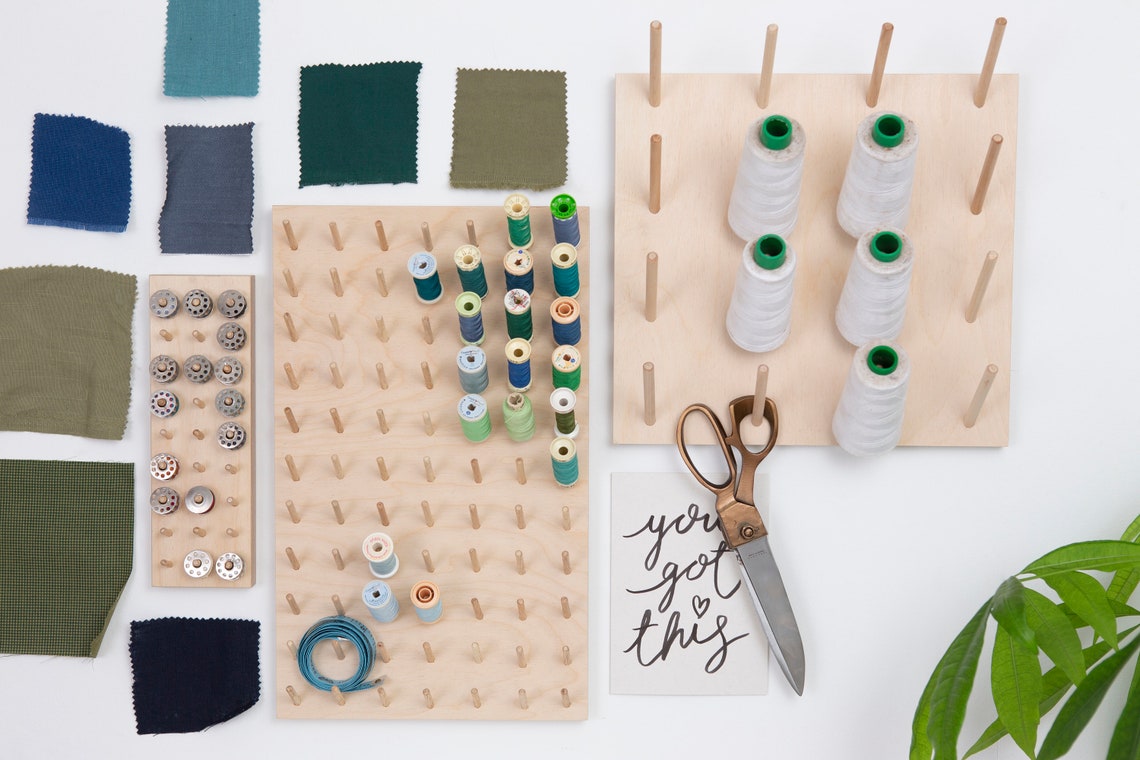 Overlocker serger thread spool storage rack sewingroom | Etsy