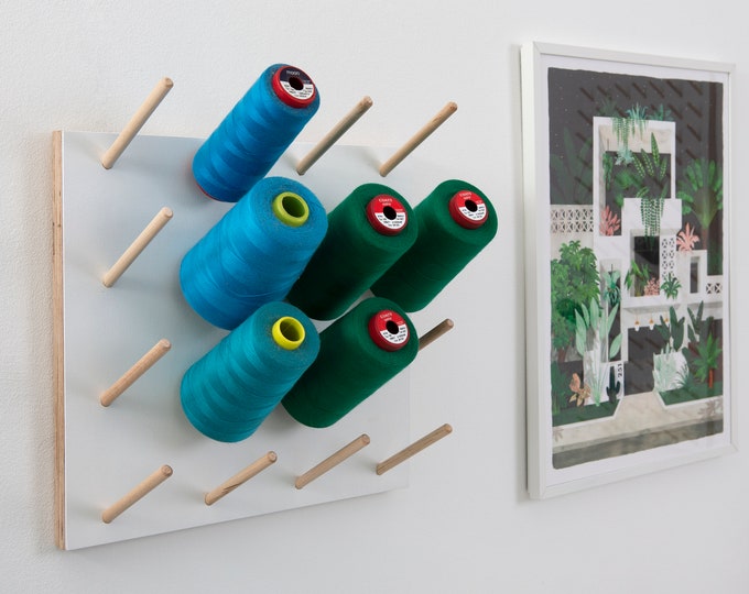 Overlocker Serger Thread Spool Storage Rack Sewingroom Pegboard - Etsy