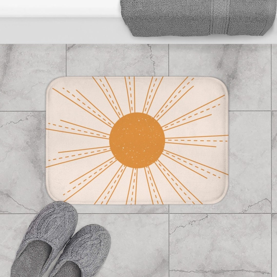 Bath Mats Boho Bath Mat Bohemian Bath Mat Bohemian Bathroom Decor ...