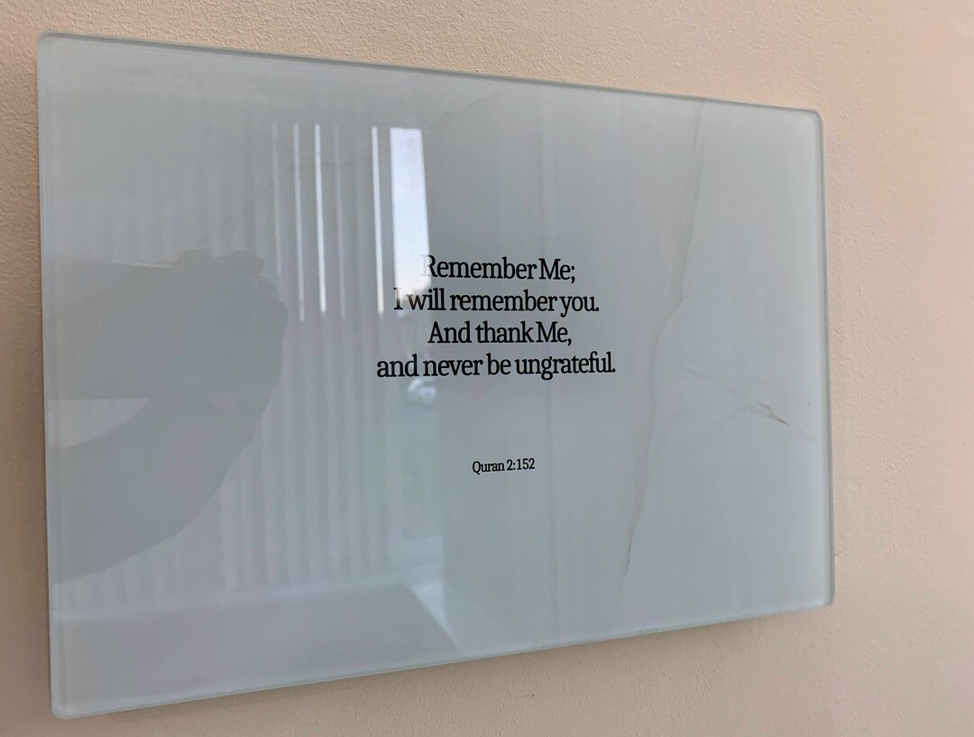 Floating Islamic Glass Wall Art Wall Art, Islamic Art, Arabic Art ...