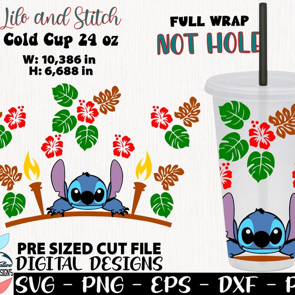 Stitch Cold Cup Wrap - Etsy