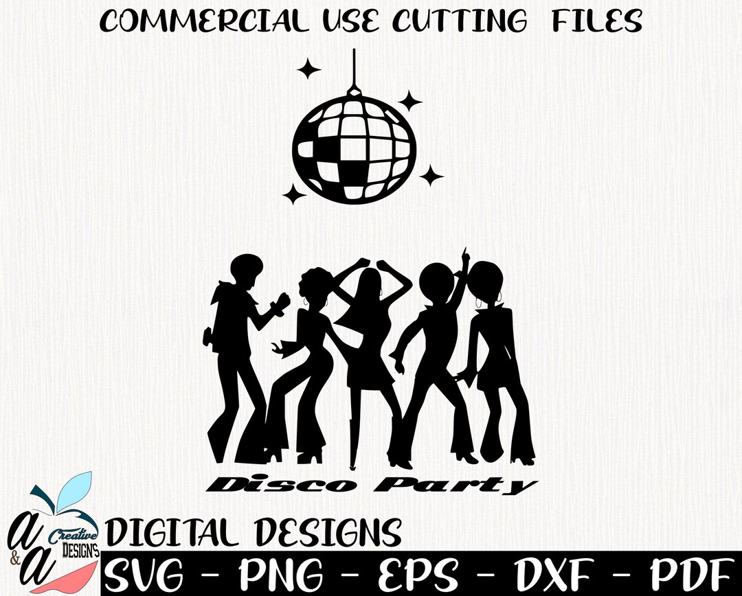 Disco Party Svg - Afro Party Svg - Afro Svg - Disco Svg - Party Svg ...