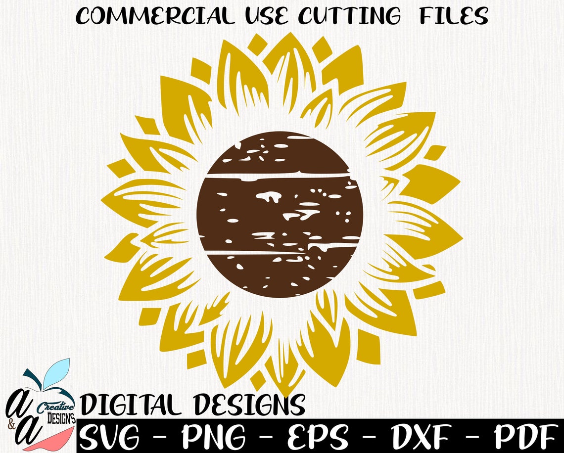 Sunflower Svg Sunflower Png Sunflowers Design Sunflowers - Etsy