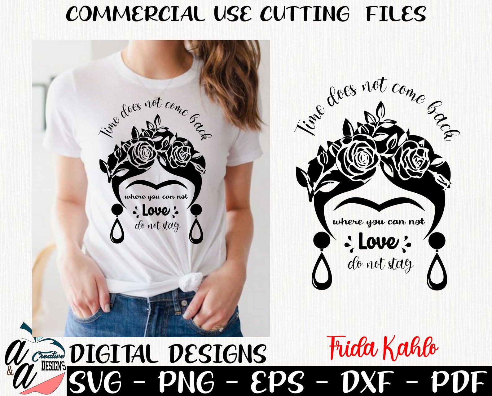 Frida Kahlo Svg Frida Svg Mexico Svg Frida Kahlo Png - Etsy