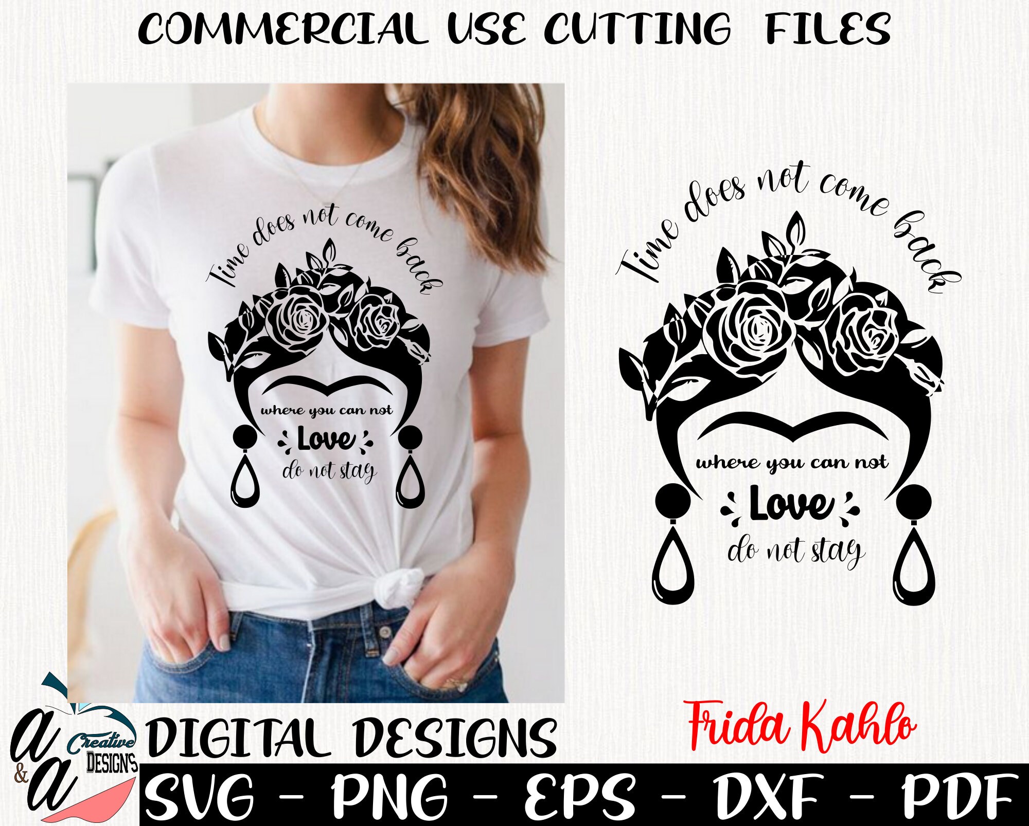 Frida Kahlo svg Frida svg México svg Frida Kahlo png | Etsy