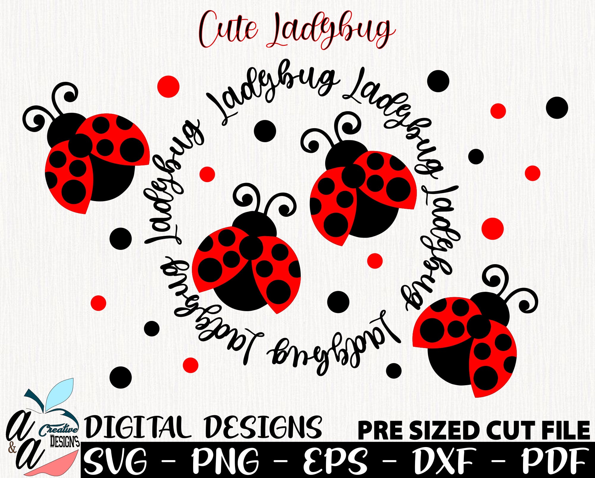 Ladybug Svg Ladybug Full Wrap Ladybug Designs Ladybug Svg - Etsy