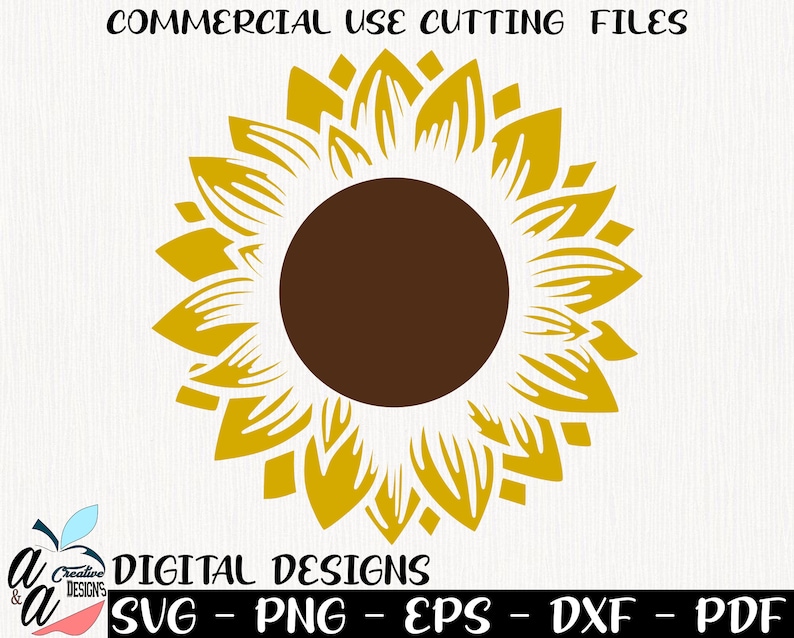 Sunflower Svg Sunflower Png Sunflowers Design Sunflowers - Etsy