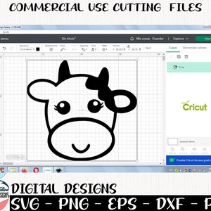 Cow Svg Design, Cow Svg, Cow Png, Animal Png, Animal Svg, Love Svg ...